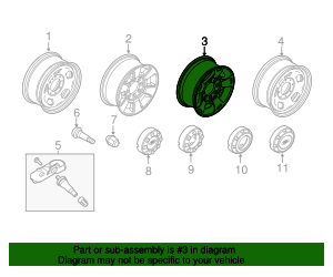 2011-2016 Ford Wheel, Alloy BC3Z-1007-A | Fairway Ford Wholesale Parts