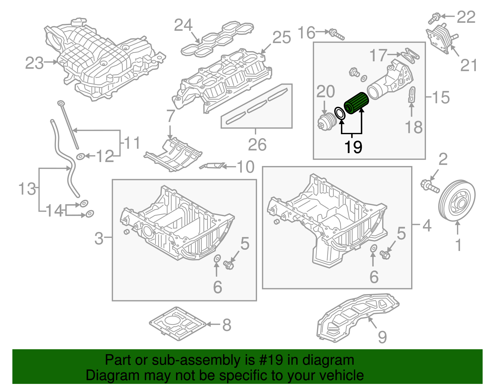 2018-2023 Kia Oil Filter 26320-3LTA0 | Retail Performance Auto Parts