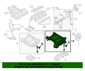 21520-3LTB0 - Oil Pan 2018-2023 Kia | Kia.Parts Store