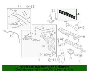 85222-50110 - Windshield Wiper Blade 2018-2023 Lexus | AutoNationParts.com