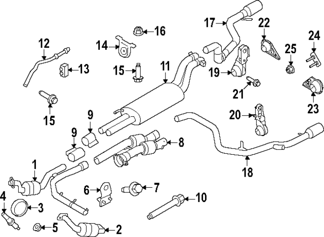 2021-2023 Ford F-150 Catalytic Converter ML3Z-5E212-BB | OEM Parts Online