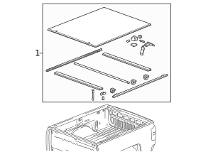 2020-2022 GM Bed Tonneau Cover 19418643 | GMPartsDirect.com