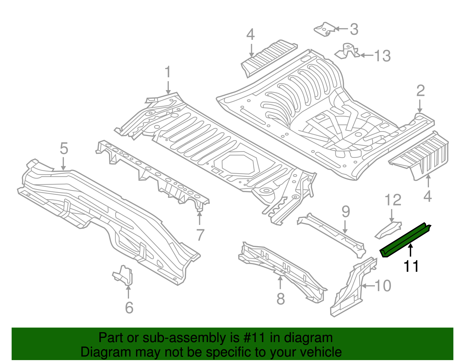 2012-2019 Nissan Versa Rail Section G5520-3ANMA | Ziegler Nissan of ...