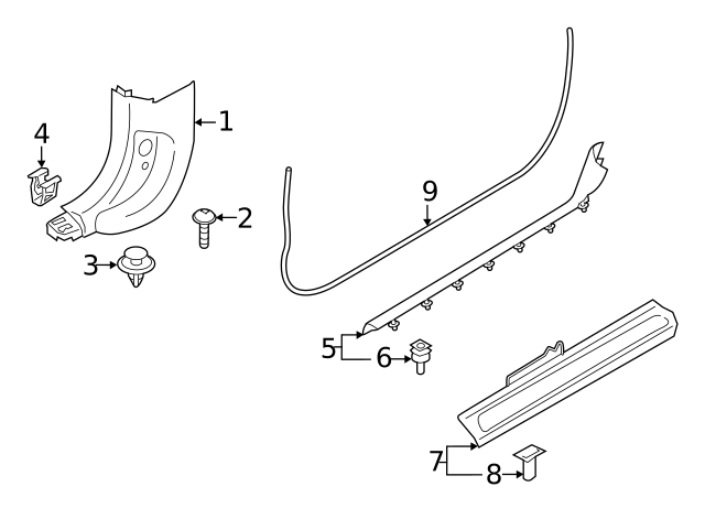 51-47-7-949-381 - Door Sill Plate 2019-2024 BMW | AutoNationParts.com