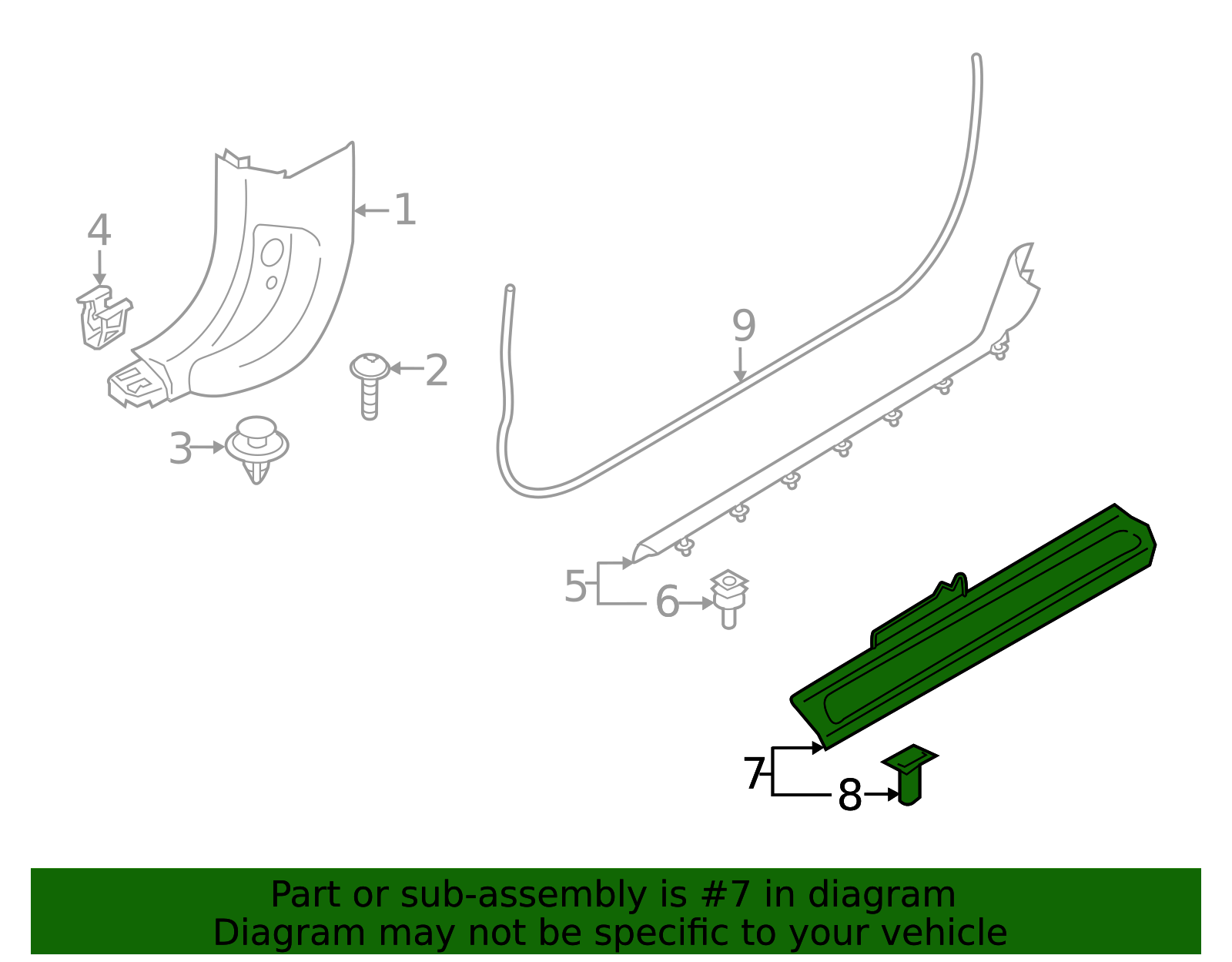 Genuine BMW 51-47-9-478-348 | M Door Sill Trim Molding (M8 Competition ...