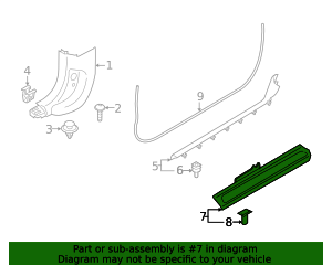 Genuine BMW 51-47-9-478-348 | M Door Sill Trim Molding (M8 Competition ...