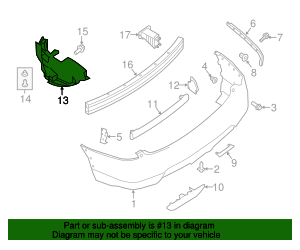 2014-2019 Nissan Rogue Diffuser - Driver's Side (LH) 748A3-4BA1A ...