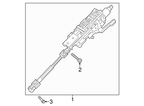 Steering Column Assembly for 2013 Mini Cooper Countryman | Mini Parts ...