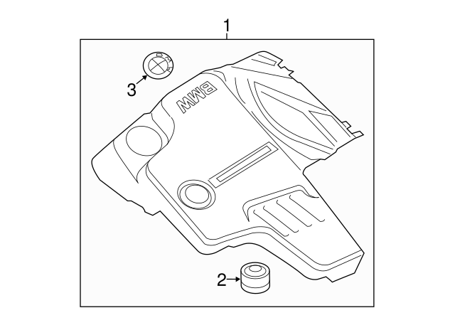 11-12-7-644-092 - Engine Cover - 2013-2016 BMW | Buy BMW Parts Now