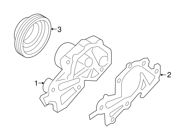 2007-2009 Hyundai Santa Fe Water Pump Gasket 25124-3E100 | OEM Parts Online