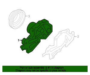 25100-3E000 - Engine Water Pump 2007-2008 Hyundai Santa Fe ...
