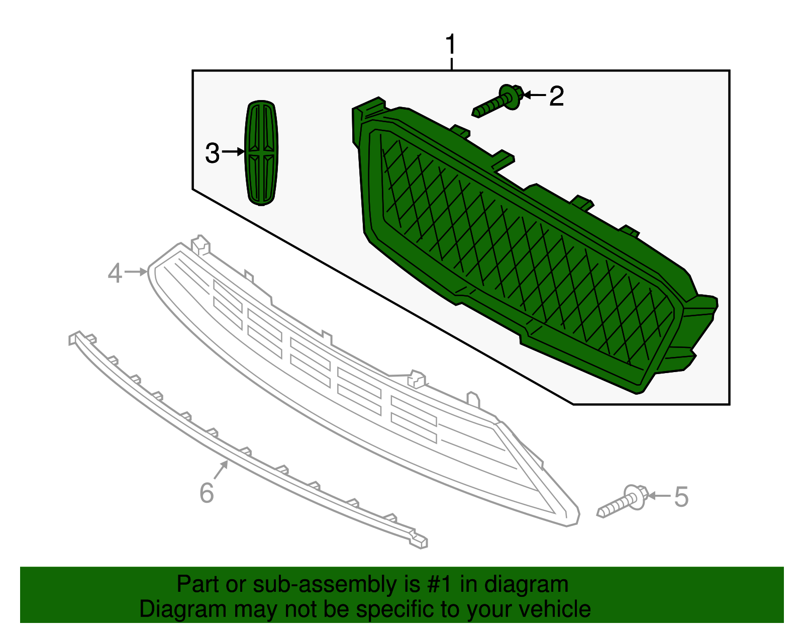 2017-2020 Lincoln MKZ Upper Grille HP5Z-8200-AA | Blue Springs Ford Parts