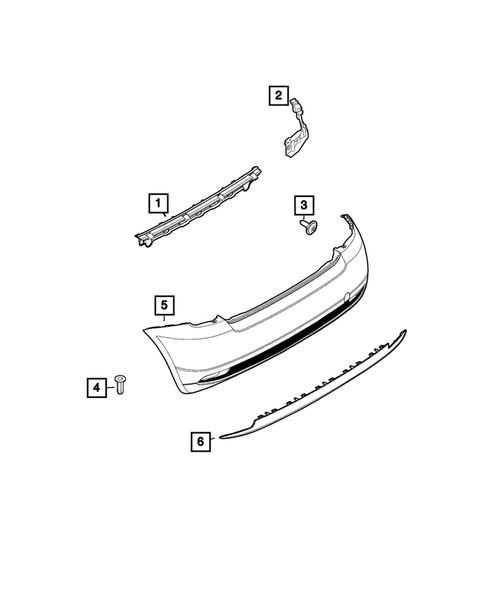 Rear Bumper and Fascia for 2024 Fiat 500E | Mopar eStore