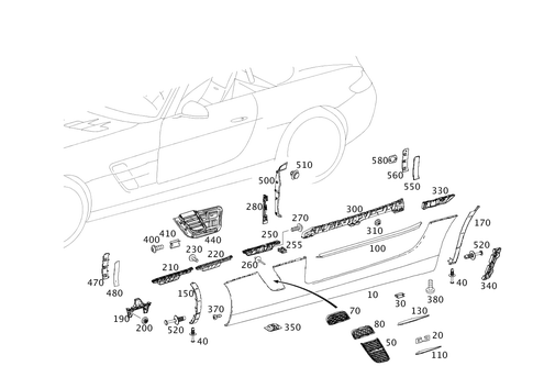 Outside Attachment Parts for 2015 Mercedes-Benz SLS AMG® | Mercedes ...