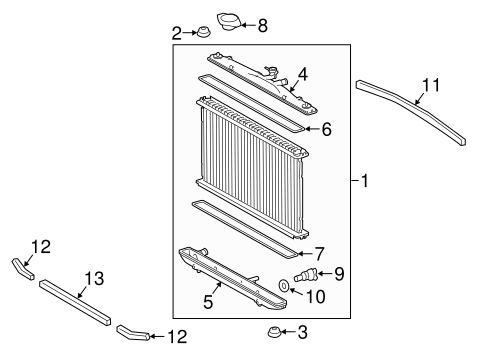 Radiator & Components for 2022 Lexus RX350 | Lexus OE Parts