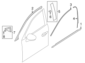 2016-2023 Mazda CX-9 Applique TK49-50-M10F | RealMazdaParts.com
