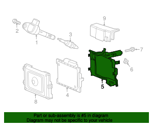 2018-2021 Honda Odyssey Bracket, Powertrain Control Module 37821-5MR ...