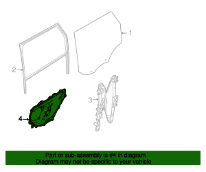 Genuine OEM Door Panel Carrier Part# LR110431 Fits 2013-2022 Land Rover ...