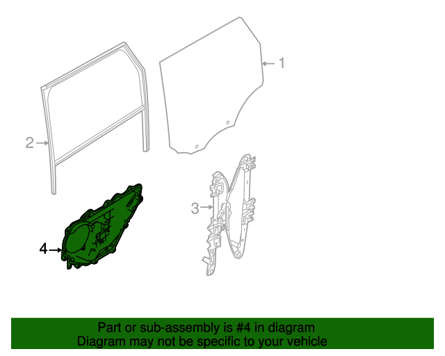 Genuine OEM Door Panel Carrier Part# LR110431 Fits 2013-2022 Land Rover ...