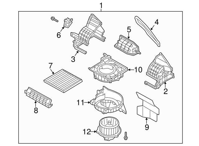 97111-2V000 - Blower Motor 2012-2017 Hyundai Veloster | AutoNationParts.com