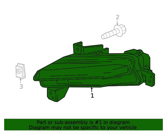 2019-2024 Chevrolet Camaro Passenger Side Daytime Running Lamp 84756154 ...