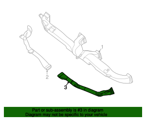 27810-1PA0A - High-Quality Instrument Panel Air Duct for 2012-2021 ...