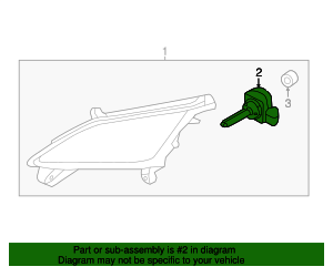 2013-2017 Hyundai Elantra GT Fog Lamp Bulb 18647-27009-K | Retail ...