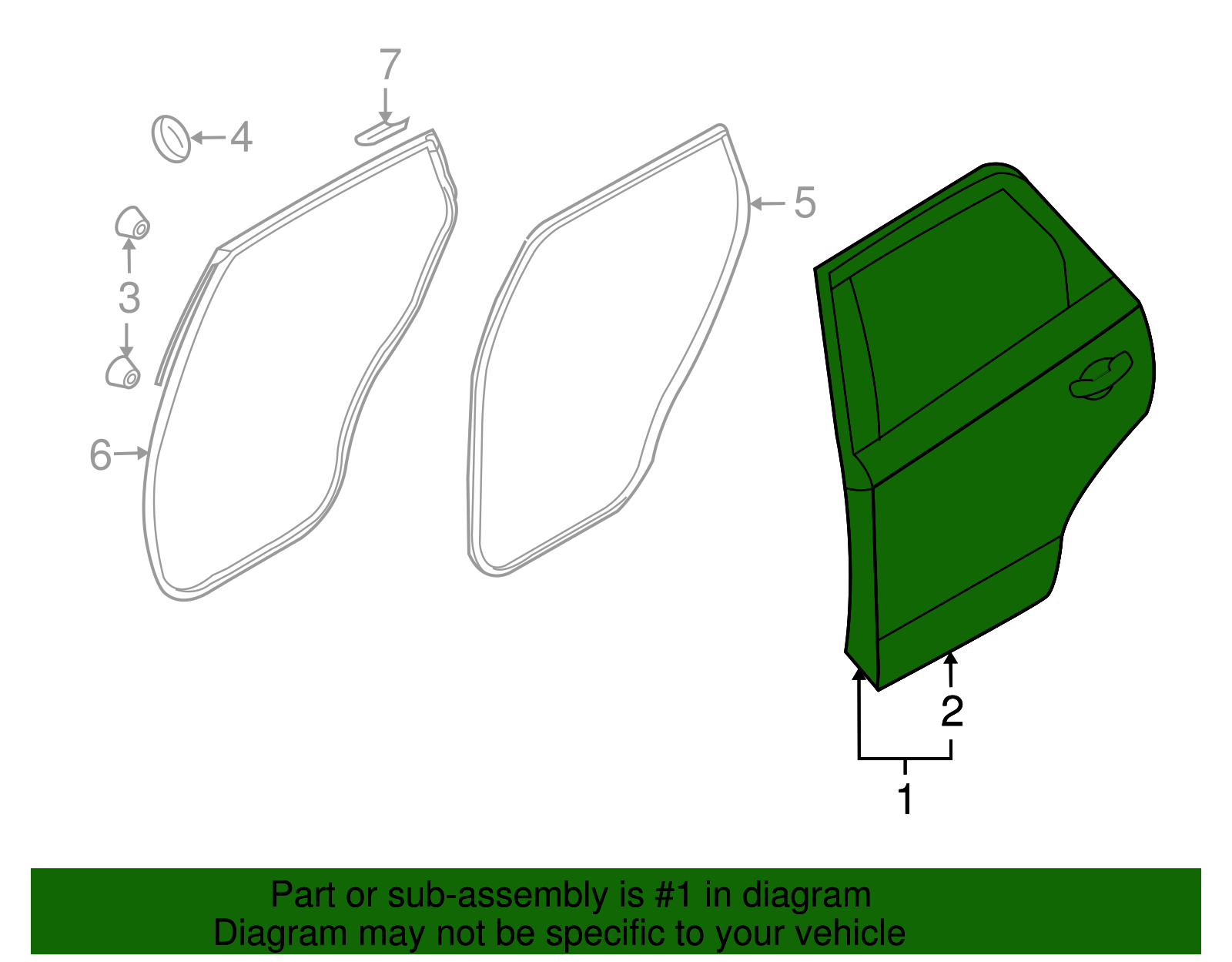 2007-2012 Hyundai Veracruz Door Shell 77004-3J010 | Hyundai Wholesale ...