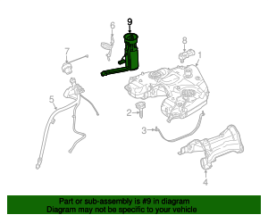 2006-2008 Mercedes-Benz Fuel Pump Assembly 1644701994 | AutoNationParts.com