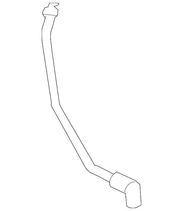 12601254 - Driver Side Positive Crankcase Ventilation (PCV) Tube 2008 ...