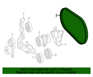 003-993-28-96 - AC Belt 2015-2023 Mercedes-Benz | Mercedes-Benz USA Parts