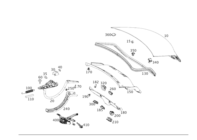 257-750-20-00 - Sealing Frame 2019-2023 Mercedes-Benz | Mercedes-Benz ...