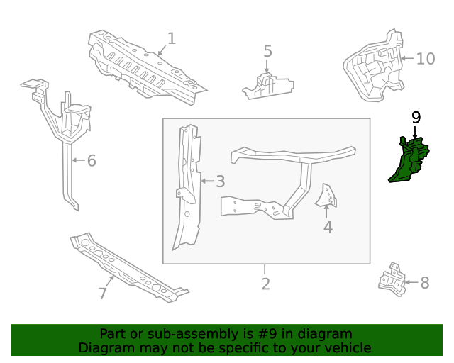 2020-2022 Lexus Seal 53291-0E020 | OEM Parts Online