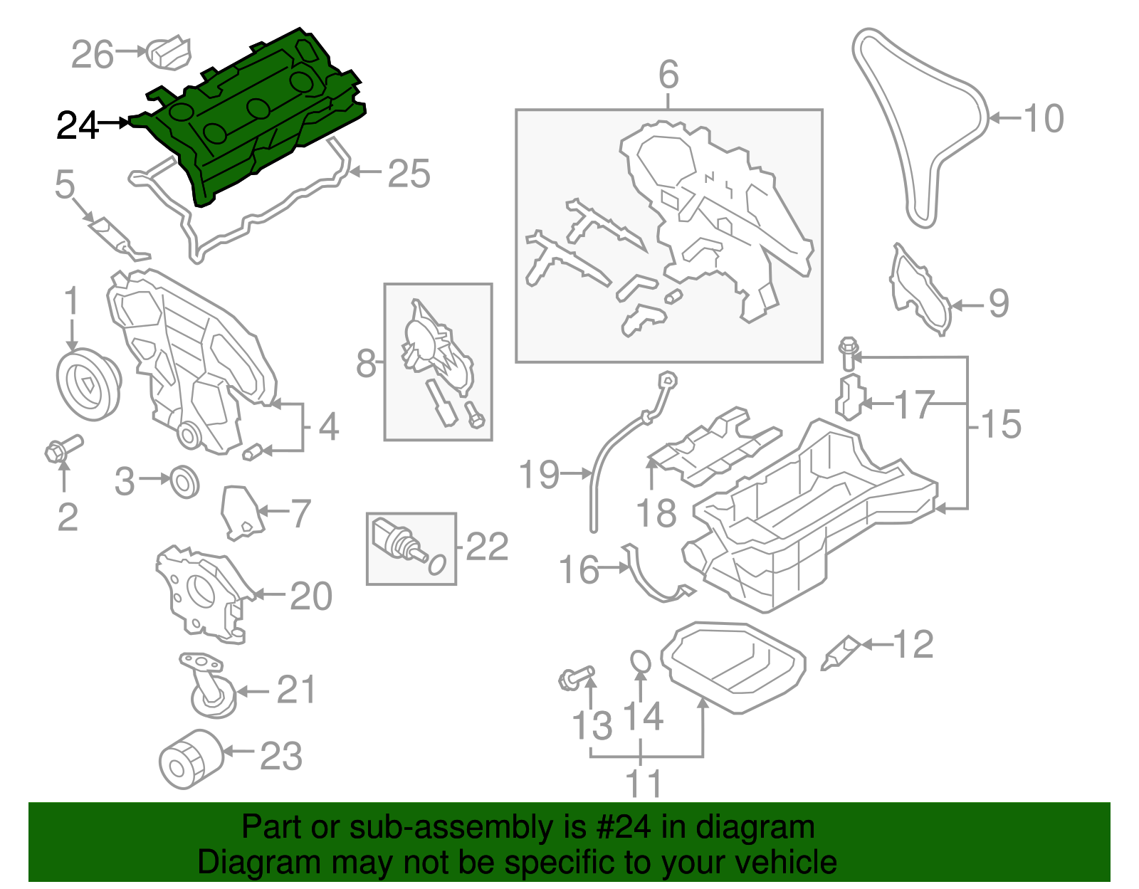 2009-2014 Nissan Valve Cover 13264-JP01A | Nissan of Huntington