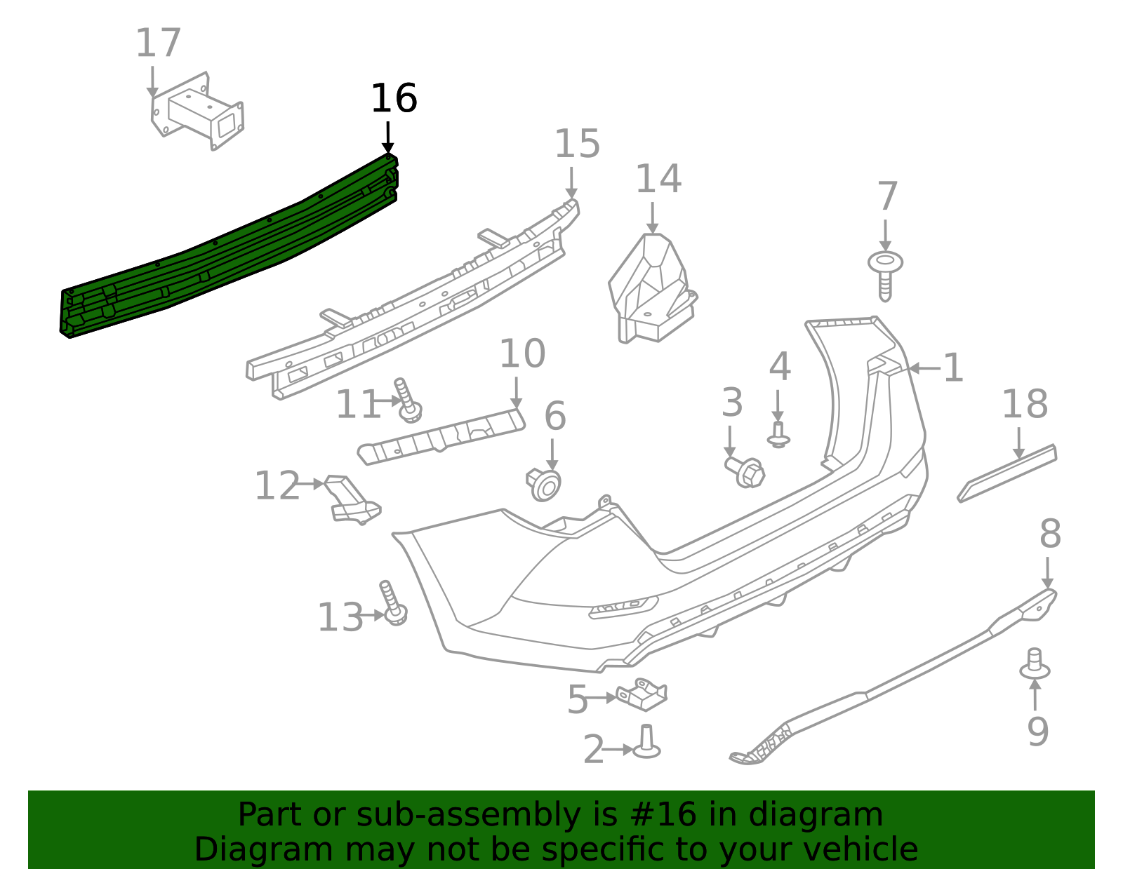2020-2025 Nissan Sentra Reinforce Bar H5030-6LBMA | Nissan Parts ...