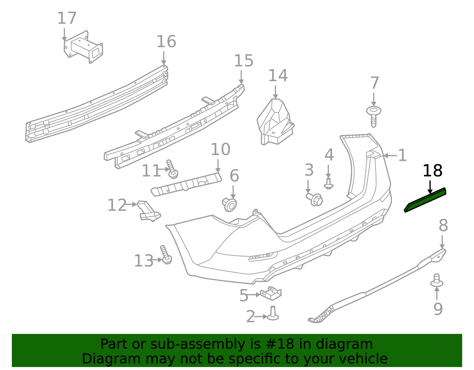 2015-2025 Nissan Reflector Panel 26565-8990B | OEM Parts Online