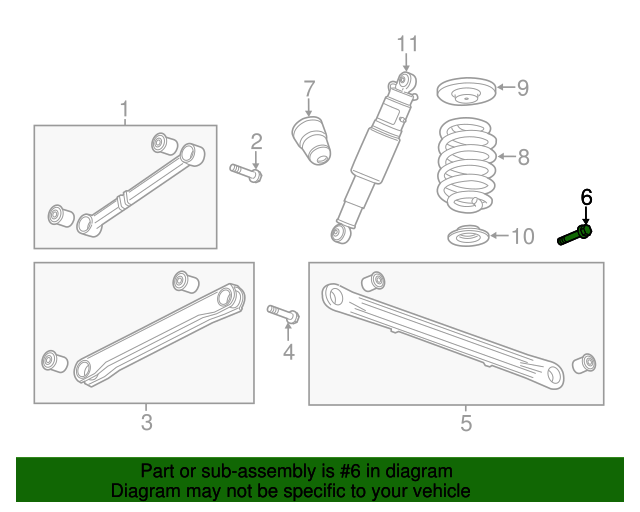 2015-2020 GM Lateral Arm Bolt 11548444 | GMPartsDirect.com