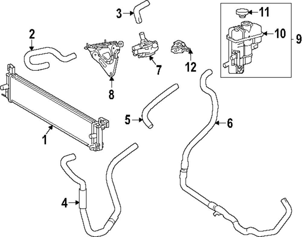 2020-2024 Toyota Drive Motor Inverter Radiator Hose G9225-0E010 ...