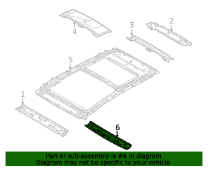 2022-2023 Hyundai Tucson Roof Panel Reinforcement 67123-N9060 | QuirkParts