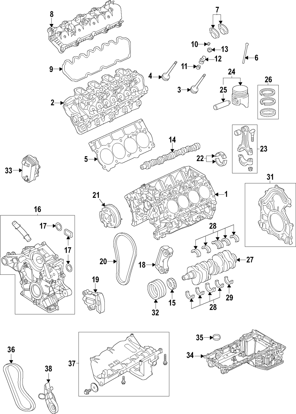 2020-2024 Ford | Oil Pump | LC3Z-6600-C | Walls' Ford Parts