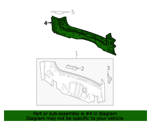 2020-2023 Cadillac XT6 Reinforcement 85107670 | GMPartsDirect.com