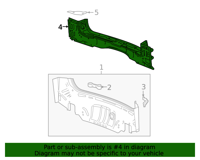 2020-2024 Cadillac XT6 Reinforcement 85107670 | TascaParts.com