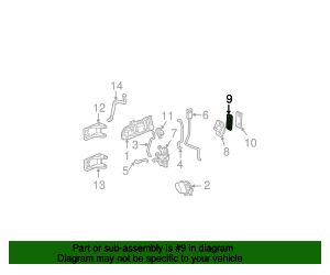 1993-2017 Mopar Striker Spacer 55075483 | TascaParts.com