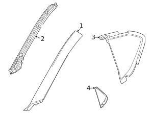 2020-2023 Chevrolet Corvette Black Passenger Side Body Upper Rear ...