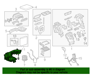 2016-2020 GM Air Conditioning Evaporator Lower Case 84343324 ...