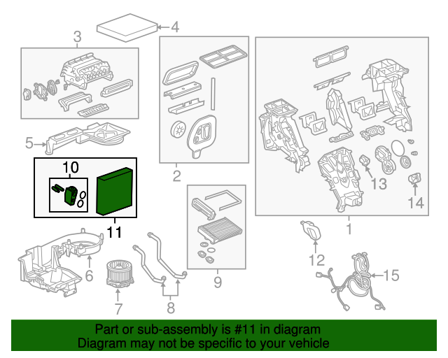 2018-2024 GM Air Conditioning Evaporator Core Kit with Valve, Seals ...