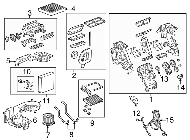 2016-2022 GM Air Conditioning Evaporator Upper Case 23176910 ...