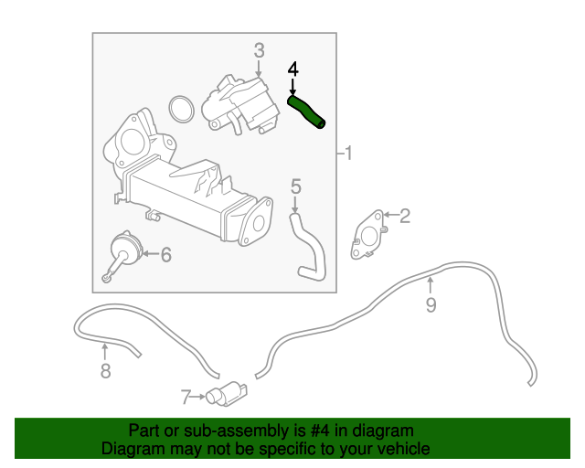 2014-2015 BMW Engine Coolant Hose 11-71-8-519-152 | OEM Euro Parts