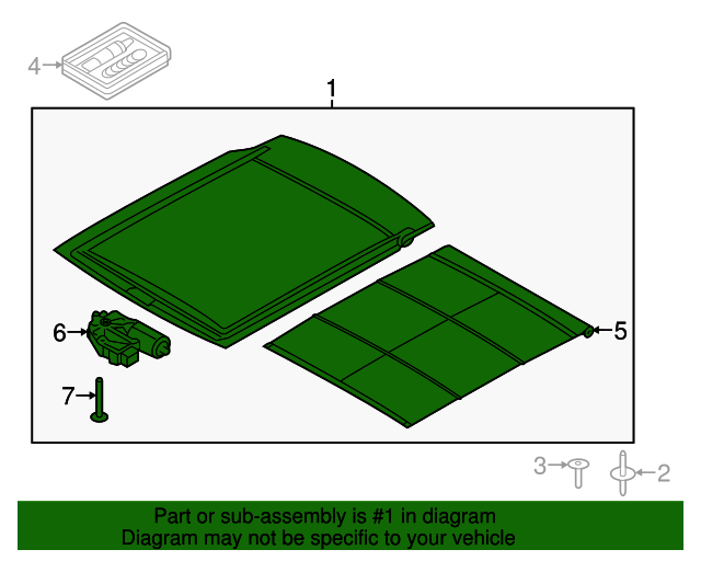 Panoramic Assembly - 2012-2019 Land Rover (LR182541) | Land Rover ...