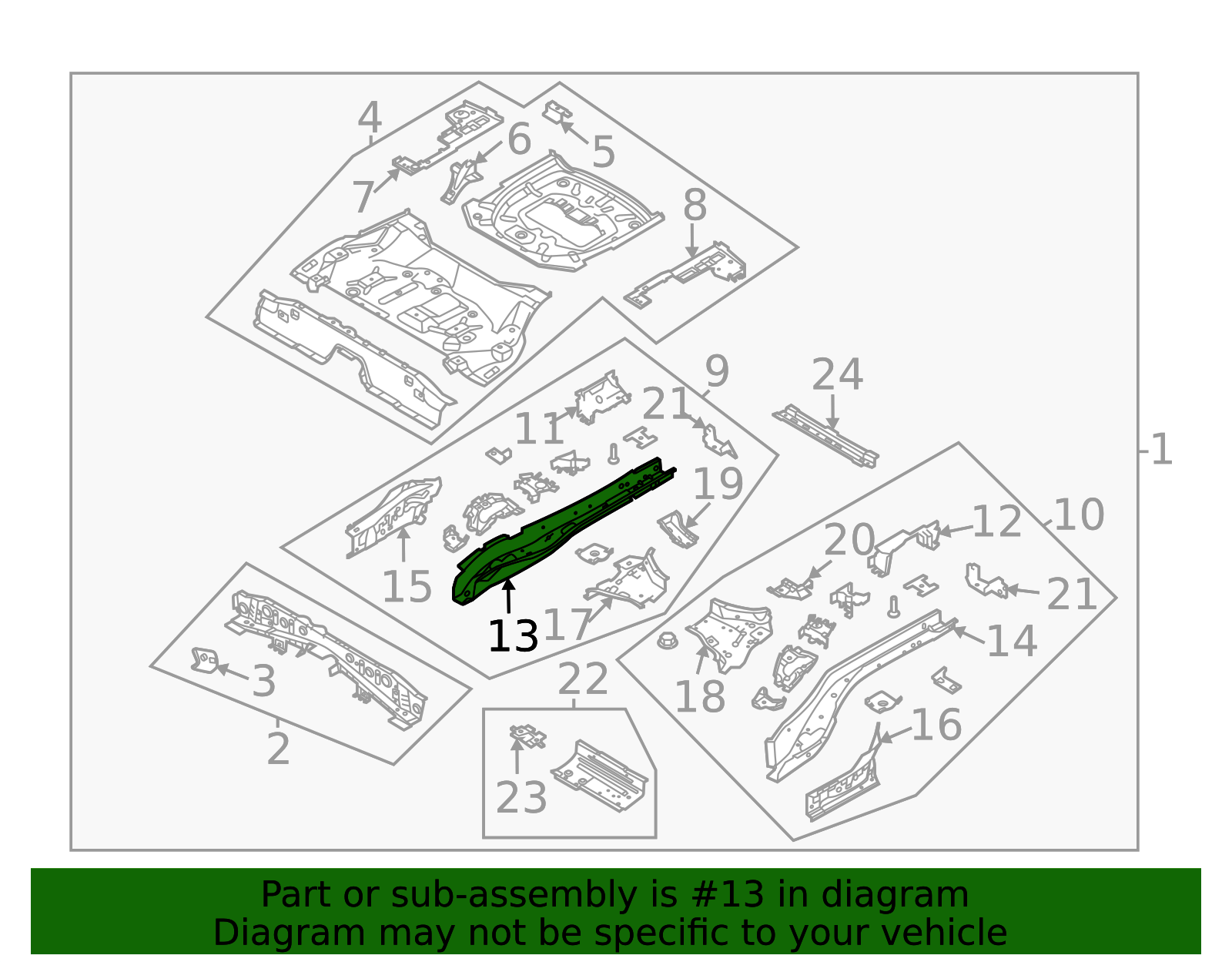 Member Assembly Floor Side Rear LX6Z-7810126-F | OEM Parts Online